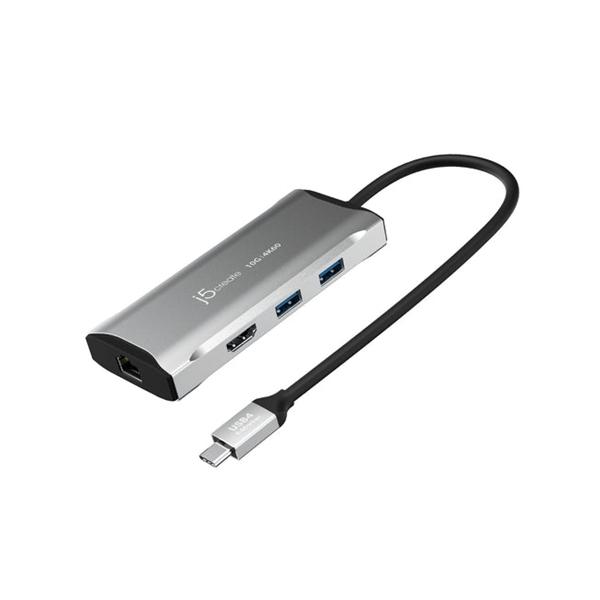 j5create JCD392 USB3.2 6in1マルチアダプター スペースグレー  126