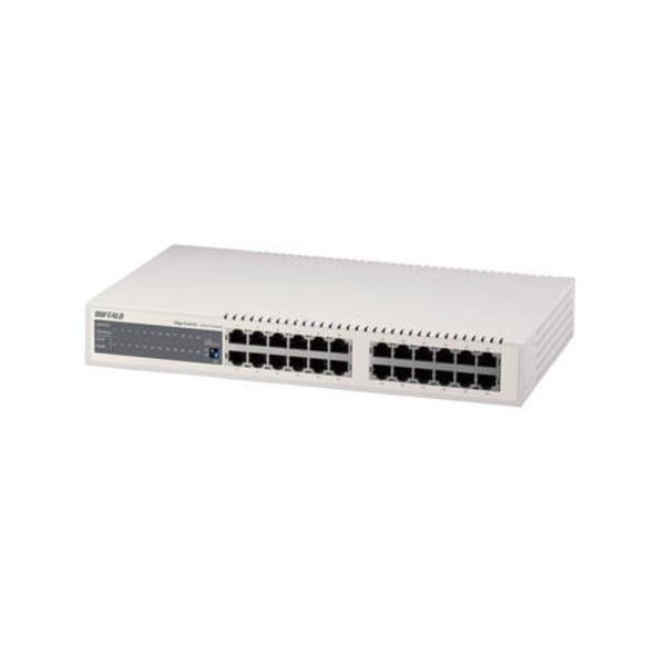BUFFALO LSW5GT24NSR Giga スイッチングHUB 電源内蔵 24ポート 金属筺体  126