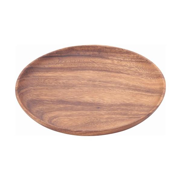 アカシアトレー ラウンド アカシア40468 ブラウン 1人用 446