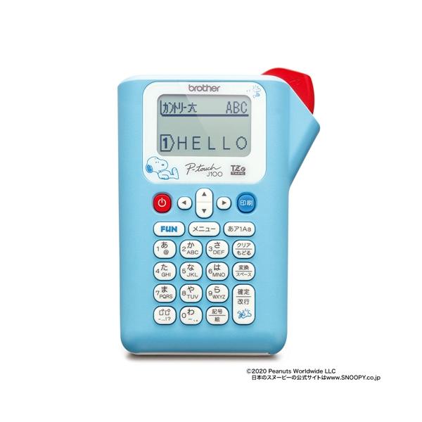 Brother　PT-J100SNL　ピータッチ　スヌーピーライトブルー 52