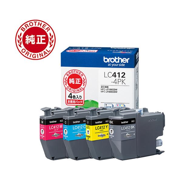 ブラザー　LC412-4PK　純正　インクカートリッジ　4色パック 119