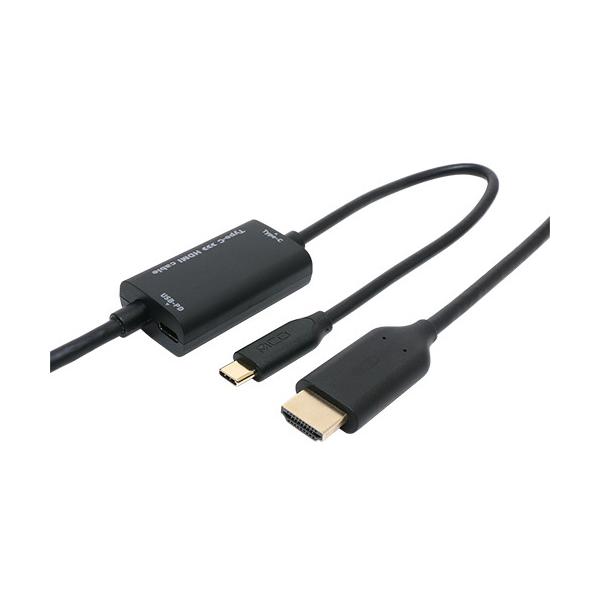 ミヨシ USD-PFH10／BK USB PD対応 USB Type-C  HDMI変換ケーブル 1m ブラック USDPFH10／BK 131