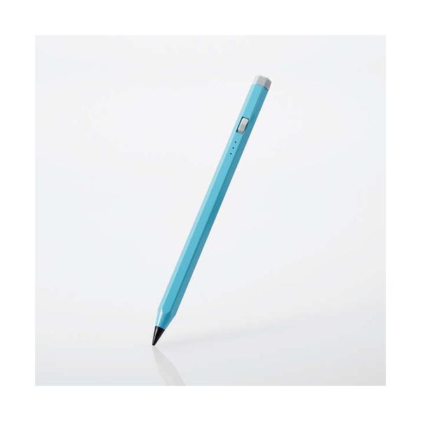 エレコム P-TPACAPEN01BU 充電式アクティブタッチペン（6角 iPad専用 青） ブルー PTPACAPEN01BU 131