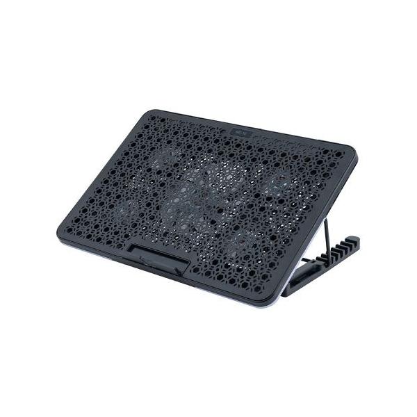 ナカバヤシ NSF-10BK ノートPCクーラー ファン×5 白色LEDライト搭載 ブラック 131