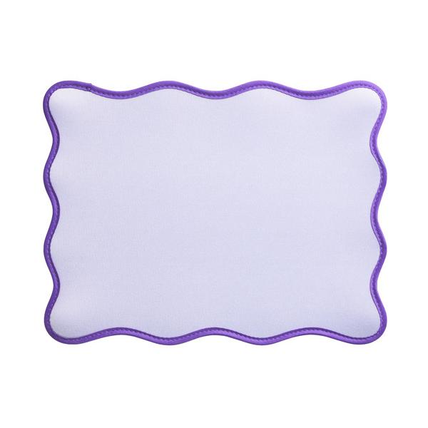 エレコム MP-UK01PU マウスパッド ウェーブデザイン ズレにくい 裏面ラバー パープル   131