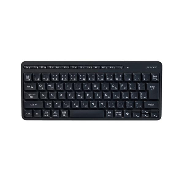 エレコム TK-QT11MDMBK ワイヤレスキーボード 静音 テンキーレス USBレシーバー 日本語配列 Windows Mac対応 AI起動キー搭載 ブラック   131