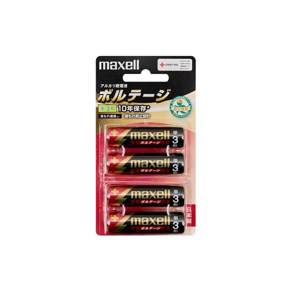 マクセル 【単3形】アルカリ乾電池「ボルテージ」（4本入り） LR6-T-4B 70