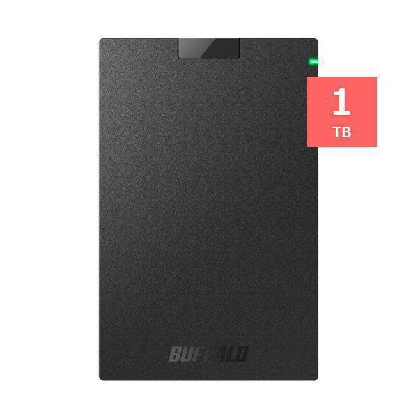 バッファロー　HD-PCG1.0U3-BBA　ミニステーション　USB3.1(Gen1)／USB3.0　ポータブルHDD　1TB　ブラック 124