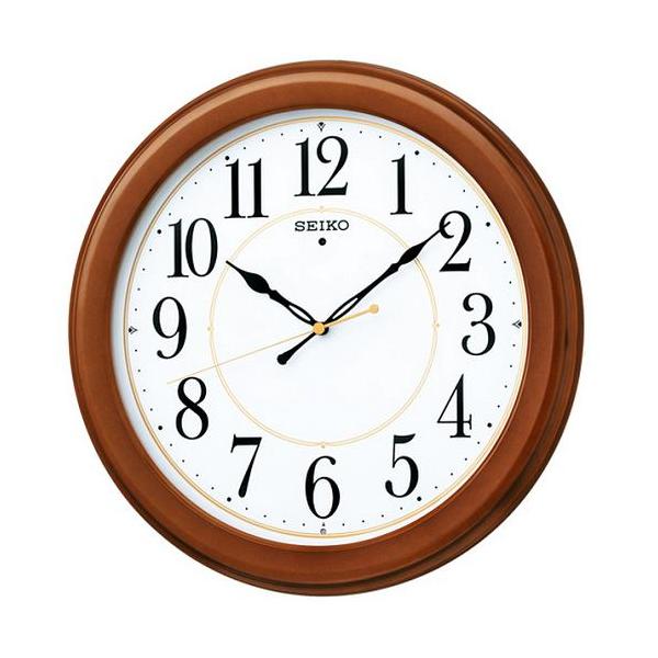 セイコー　KX388B　掛け時計　電波クロック　木枠(茶木地塗装) 820