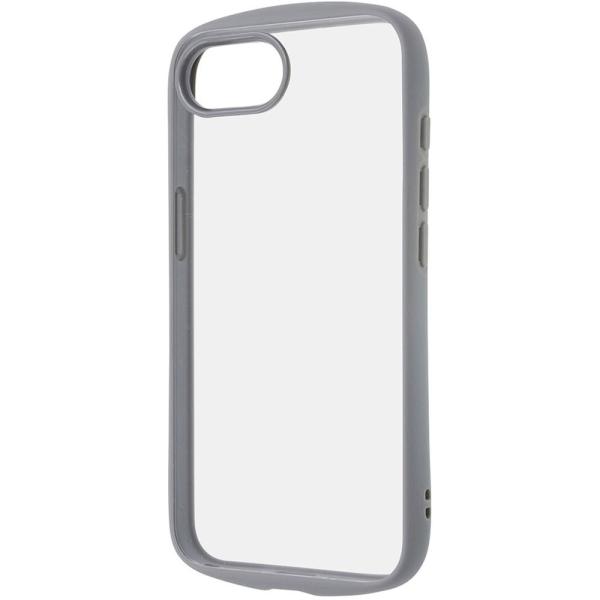 レイ・アウト iPhone 16e用  Like standard Puffull 耐衝撃 バンパー ハイブリッドケ RT-P50CMD1／GR 500