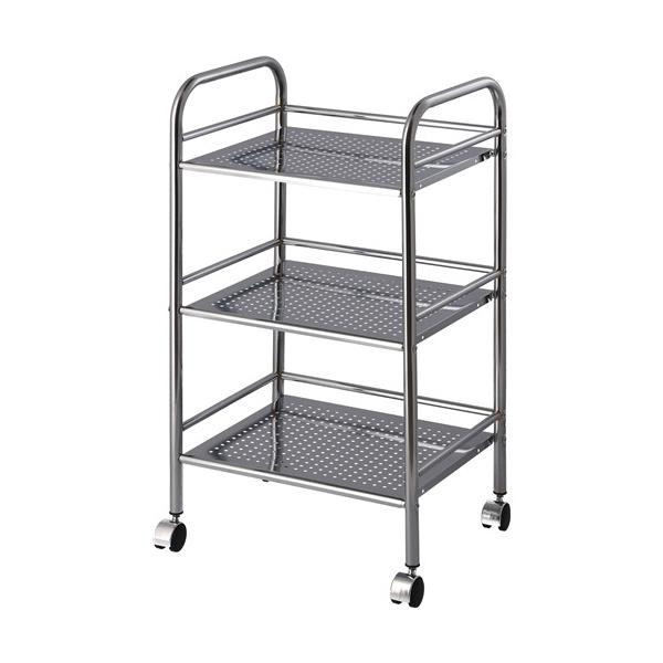 不二貿易株式会社 マルチワゴン3段 クロム 446