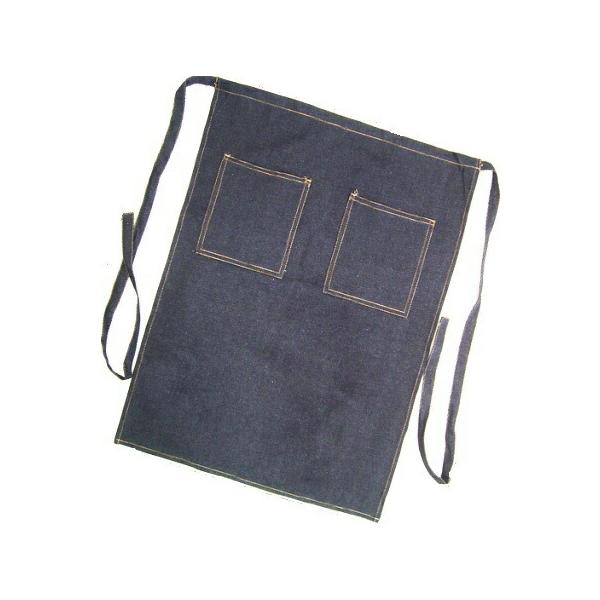 デニムエプロン（腰下）園芸用に・一般作業に。デニム前掛け（エプロン）はいろんな作業に使えて、簡単に洗える、便利なエプロンです。腰下前掛けのサイズは、丈７６センチ幅５５センチ素材は綿１００パーセント１２オンスデニム使用デニム前掛け（エプロン）...