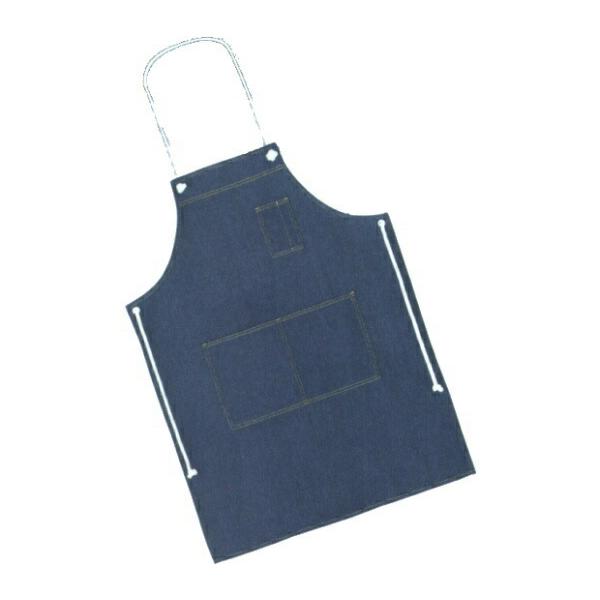デニムエプロン（ロープ）園芸用に・一般作業にデニム前掛け（エプロン）首掛けタイプはいろんな作業に使えて、簡単に洗える、便利なエプロンです。丈８７センチ幅64センチペン差し・大きなポケット付です。デニム前掛け首掛けタイプは、いろんな作業に使え...