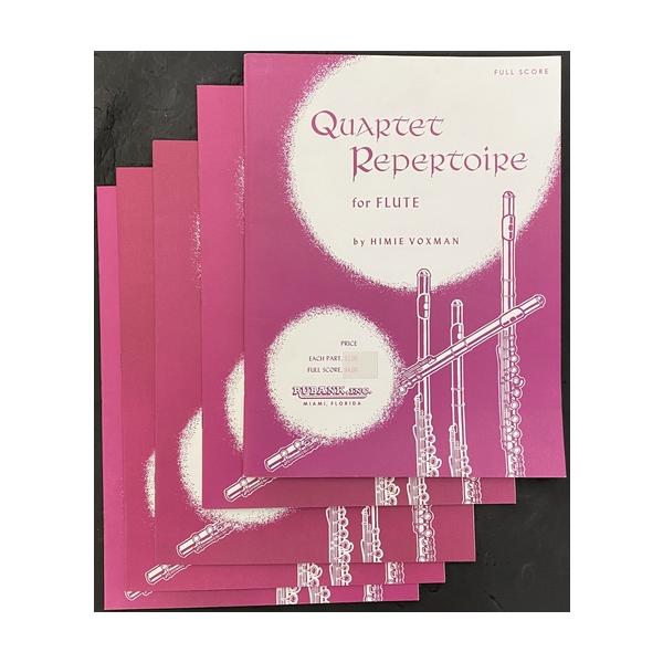 曲名：QUARTET REPERTOIRE作曲：HIMIE VOXMAN編成：フルート4重奏スコア＋パート譜I Shall Sing Unto the LordIf Thou Be NearFestivalSarabandeContreda...