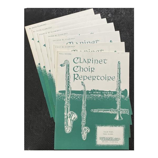 曲名：Clarinet Choir Repertoire編曲：HIMIE VOXMAN編成：クラリネット クワイア (3B♭,E♭Alto(B♭.Cl),B♭Bass)スコア＋パート譜AIR AND GIGUEALLEGRO from Si...