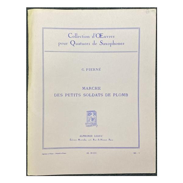 曲名：MARCHE DES PETITS SOLDATS DE PLOMB作曲：G. PIERNE編成：サクソフォン 4重奏 (S.A.T.B)パート譜のみ新品ではありますが長期在庫品の為軽微な汚れ/変色/角折れが御座います。予めご了承の上...