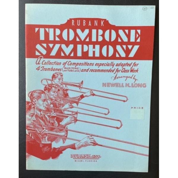 【訳あり商品】Trombone Symphony (4Trb or 2Trb,Bariton,Tub) 校訂/編曲: Holmes/Long*　曲集です。*　別紙のパートスコアは有りません。Integer VitaoBach Chorale...