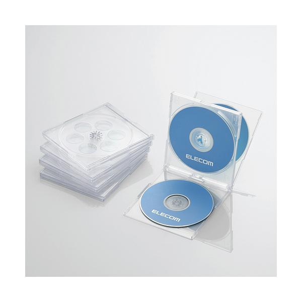 厚さ10.4mmの標準タイプ。ケース1枚につきディスク4枚を収納可能な標準タイプのBlu-ray/DVD/CDケース。