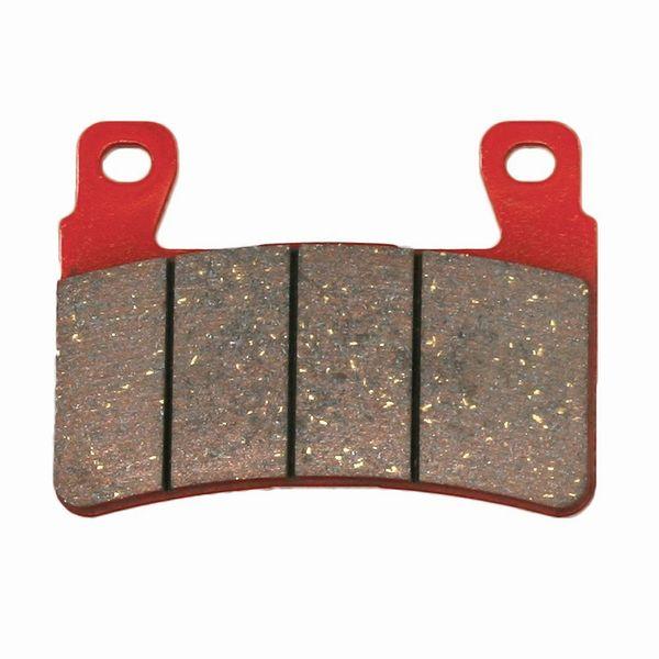 セミメタルパッドの弱点だった耐久性と効力不足を克服するために、耐熱グレードの結合樹脂と超微粒子の研削材採用！