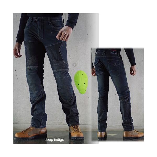 メッシュとストレッチデニムのコンビネーションで通気性に優れるジーンズ！