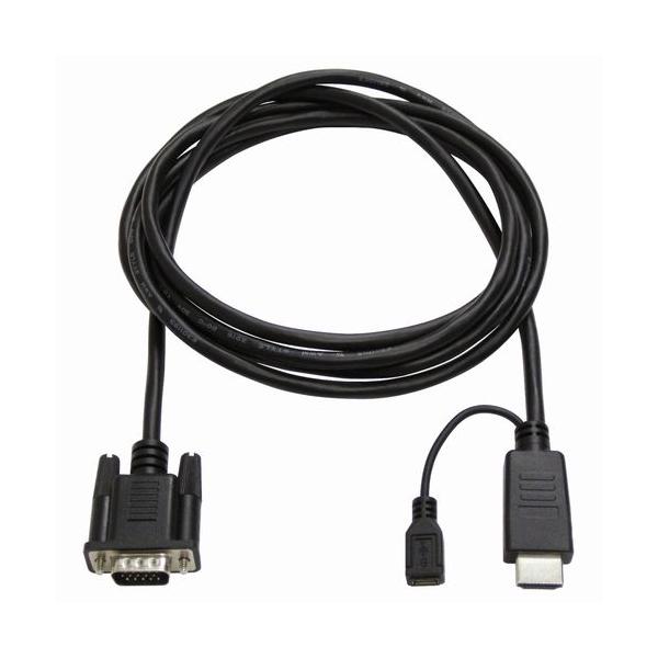 パソコンなどのHDMIポートからVGAポート搭載ディスプレイ／プロジェクターなどに映像を出力します。