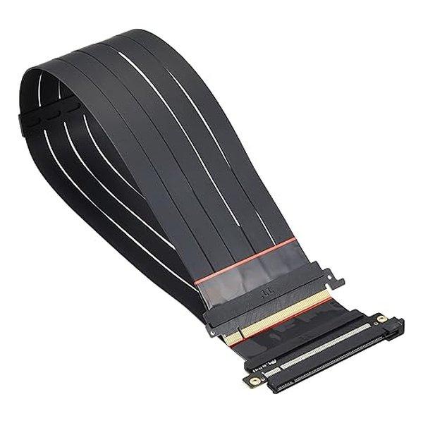 EMIシールドによりパフォーマンス低下を防止。折り曲げ自由なPCI Express 4.0対応のライザーケーブル