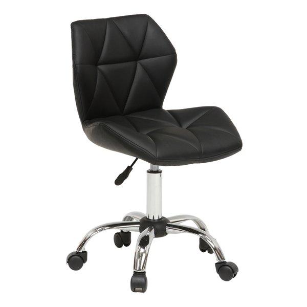 ユニークなデザインのオフィスチェアー。回転、昇降機能付き。