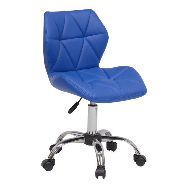 ユニークなデザインのオフィスチェアー。回転、昇降機能付き。