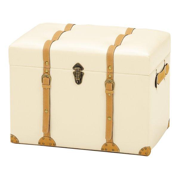 センスと遊び心あるトランク型収納スツール。