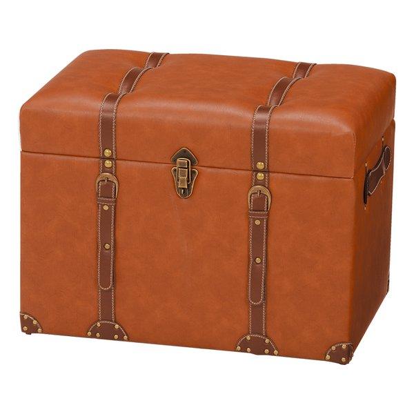 センスと遊び心あるトランク型収納スツール。