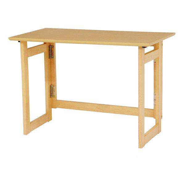 簡単に折りたためて狭い隙間にも収納が可能。アジャスターとキャスターの付け替えが出来て便利なテーブル。