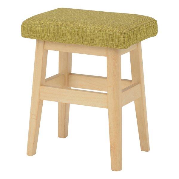 天然木で落ち着いたカラーリングのかわいいスツール。