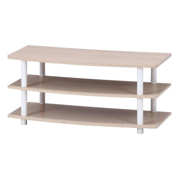 背面まで吹き抜けたシンプルなテレビ台です