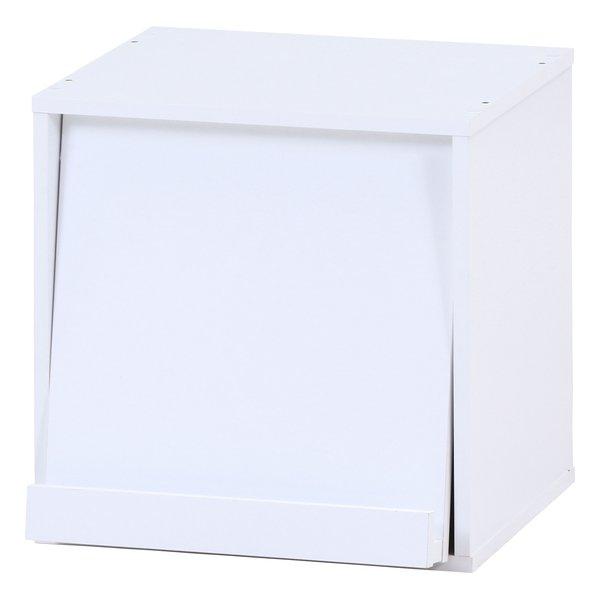 フラップ式の扉で中身をしっかり隠せます。