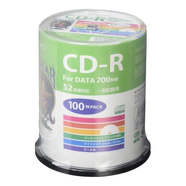1回のみ、音楽・データ・画像の記録および再生が可能なCD-Rメディア。