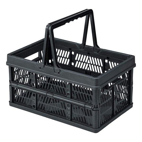 取っ手付き折りたたみコンテナかご