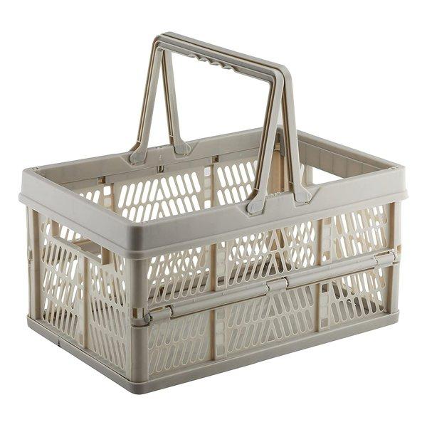 取っ手付き折りたたみコンテナかご