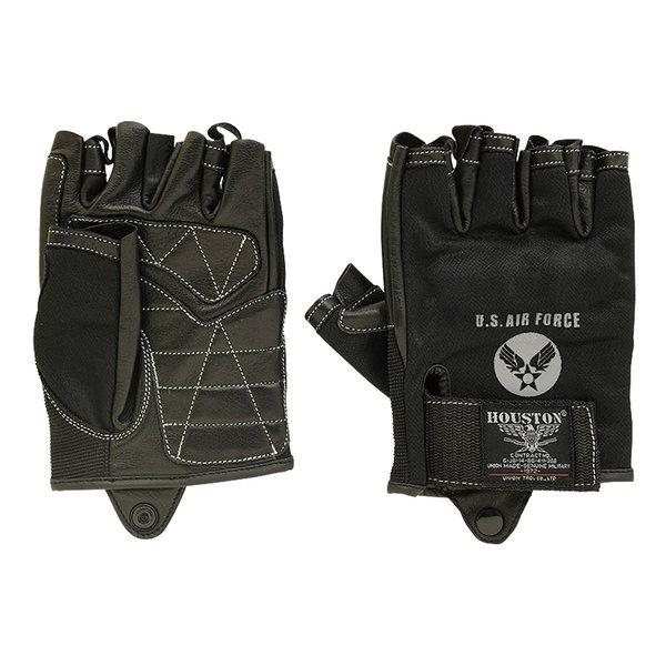 HTVG-2313S MESH/LEATHER HALF GLOVE