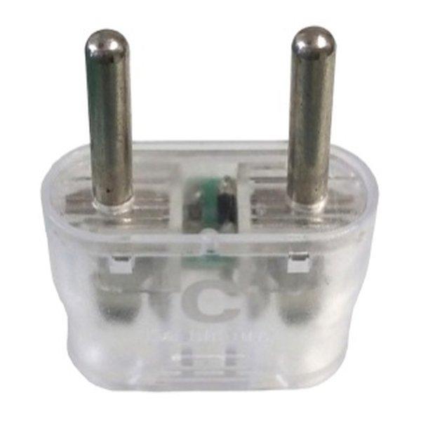 プラグが光り通電確認ができる。