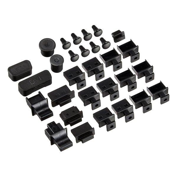 未使用のコネクタを破損やほこりから防ぎます。