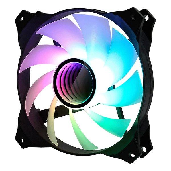 鮮やかなライティングを実現するアドレサブルRGB LEDを搭載。静音性と耐久性に優れた120mm径ファン。