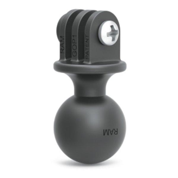 GoPro HEROシリーズをはじめ、対応するアクションカメラが取付可能なマウントパーツ。