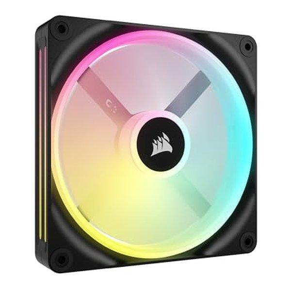 簡単かつスマートにPCを構築可能な「iCUE LINK」に対応。静音性と耐久性に優れ、アドレサブルRGB LEDを搭載するPWMファン