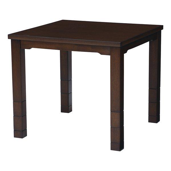 高さが6段階に変更できるこたつテーブル。ダイニングチェア、ソファ、座椅子などお使いの家具に合わせた高さに変更できます。