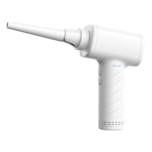 空気をパワフル噴射する、電動のエアダスター折り畳み式でコンパクト、取り回しもラクラク！