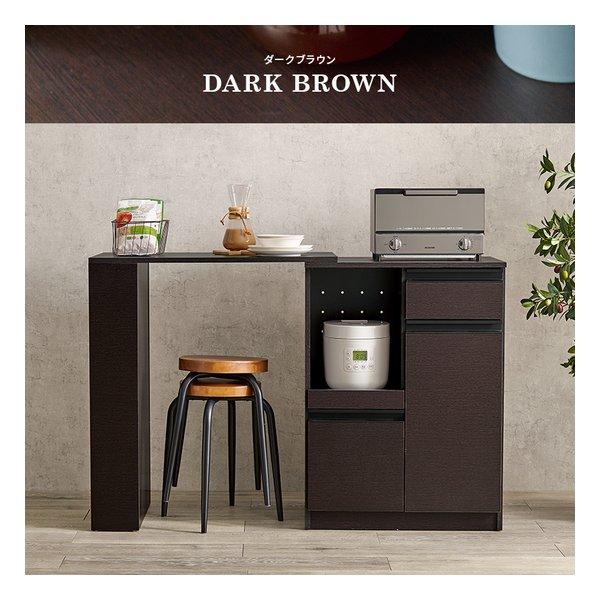 お部屋の広さや収納するものに合わせて幅を調整できるカウンターキャビネット。