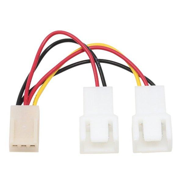 ファン2台をマザーボードに接続できます。