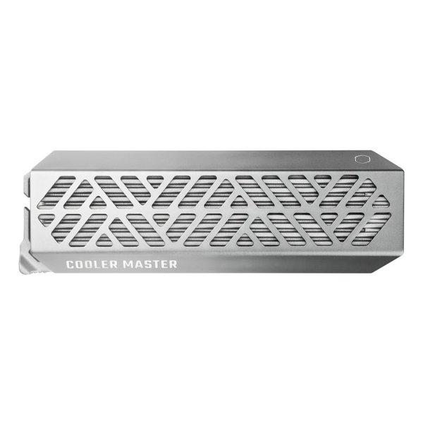 高い放熱性と熱伝導性を実現する独自の二重層設計を採用したM.2 SSD用外付けケース。