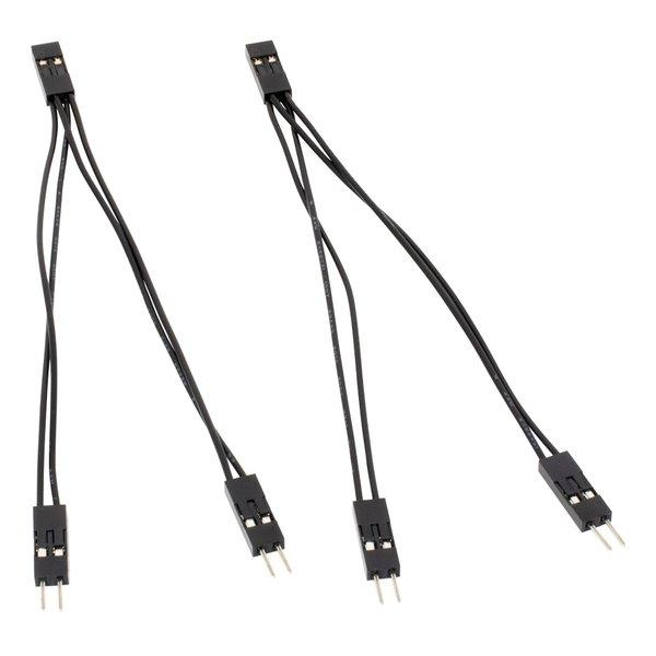 パワー／リセットスイッチ、LEDコネクタなどを分岐し、手元でパソコンの電源操作／LED確認ができます