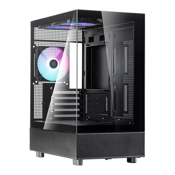 印象的な270°視野角を有するパノラマ効果のMicro-ATXケース